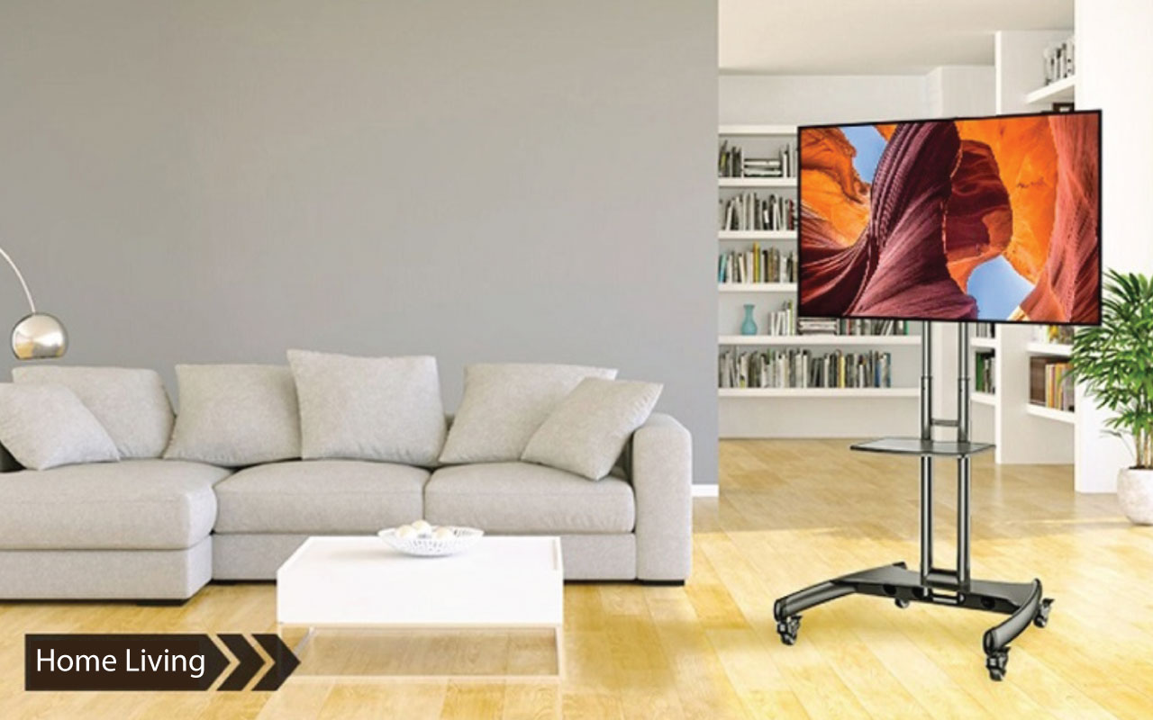 NB North Bayou AVA1500-60-1P TV Trolley Cart Stand | UNBOX.MY